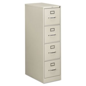 hon 514pq four-drawer full-suspension file, letter size, 15w x 52h x 25d, gray