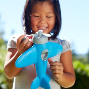 Green Toys Airplane - BPA, Phthalates Free, Blue Air Transport Toy for Introducing Aeronautical Knowledge, Improving Grasping Power. Toy Vehicles