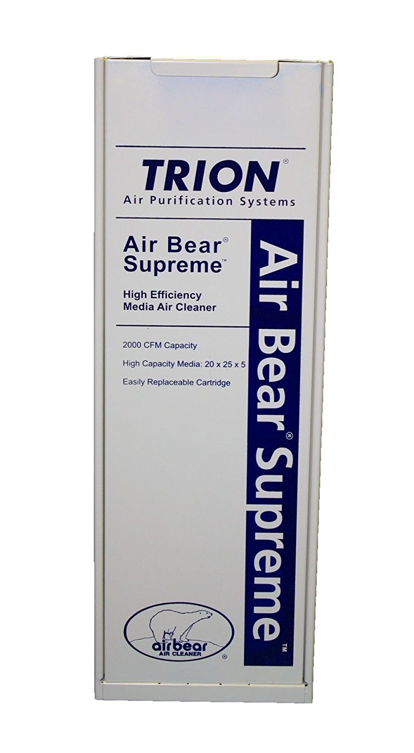 Trion 455602-025 Air Purifier Filter, 20"x25"x5", Bear Supreme Series, 2000 CFM - MERV 8