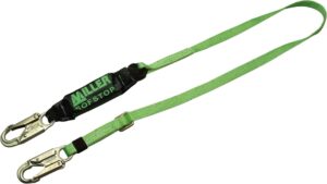 miller by honeywell 910twls/20ftgk 20-feet hp adjustable web lanyard with sofstop shock absorber and two locking snap hooks