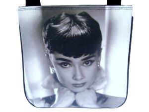 audrey hepburn sling messenger cross body bag purse