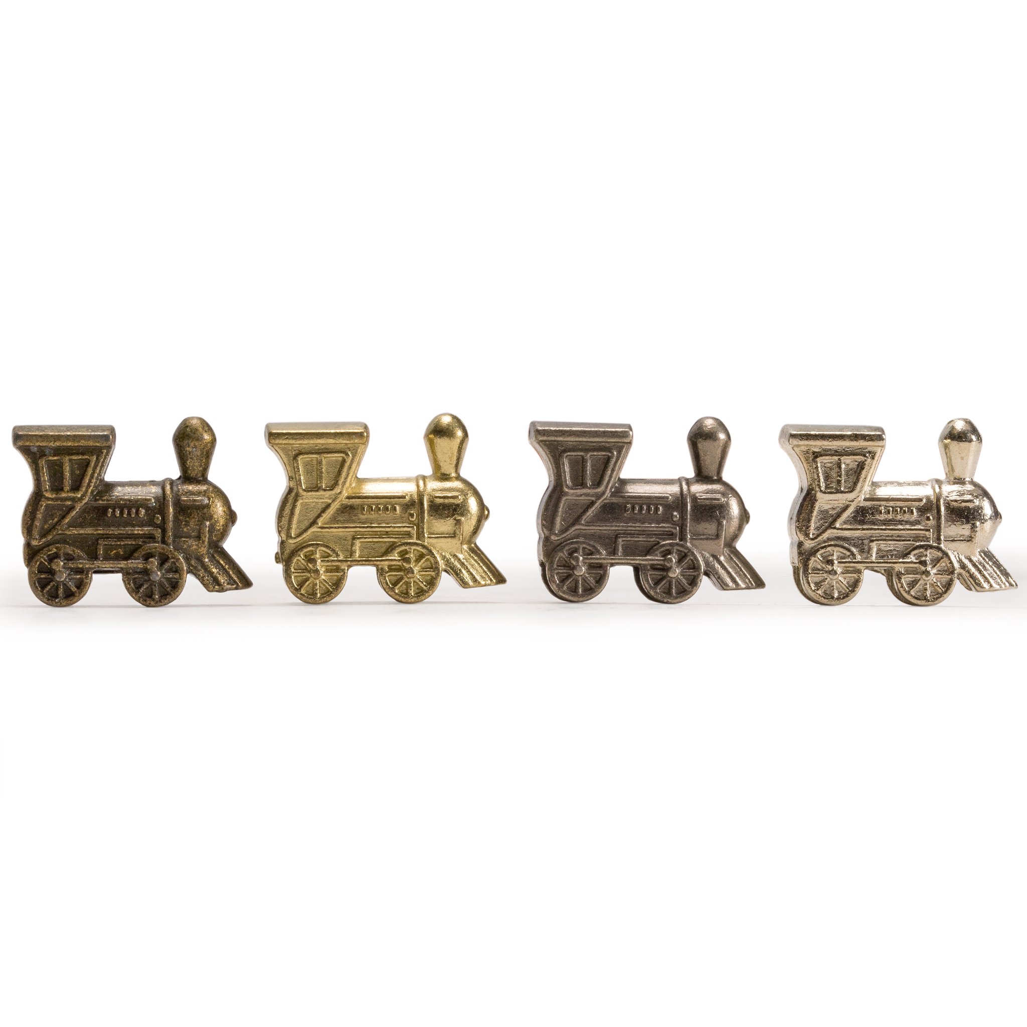 Yellow Mountain Imports Metal Die-Cast Mexican Train Domino Train Markers - Set of 8