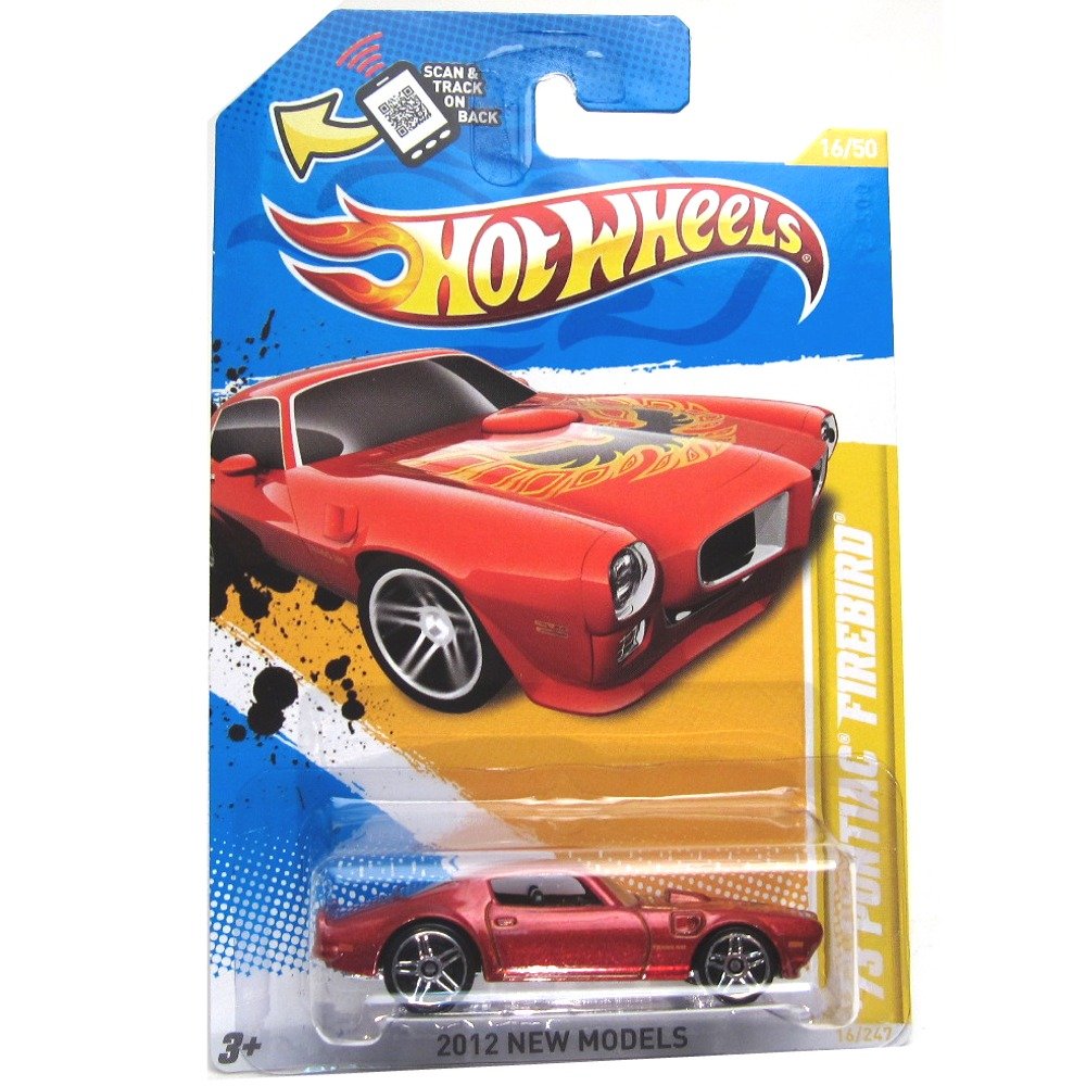 Hot Wheels 2012, '73 Pontiac Firebird RED, 2012 new models, 16/247. 1:64 Scale.