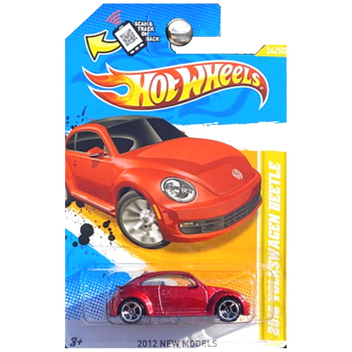 Hot Wheels 2012 New Models 2012 Volkswagen VW Beetle Bug Red Metallic