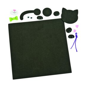 Black Cat Foam Handprint Craft Kit - Crafts for Kids and Decoration-makes 12