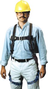 honeywell miller by honeywell e650d-4/xxlbl duraflex 650 series full-body stretchable harness with tongue buckle legs straps, xx-large, blue