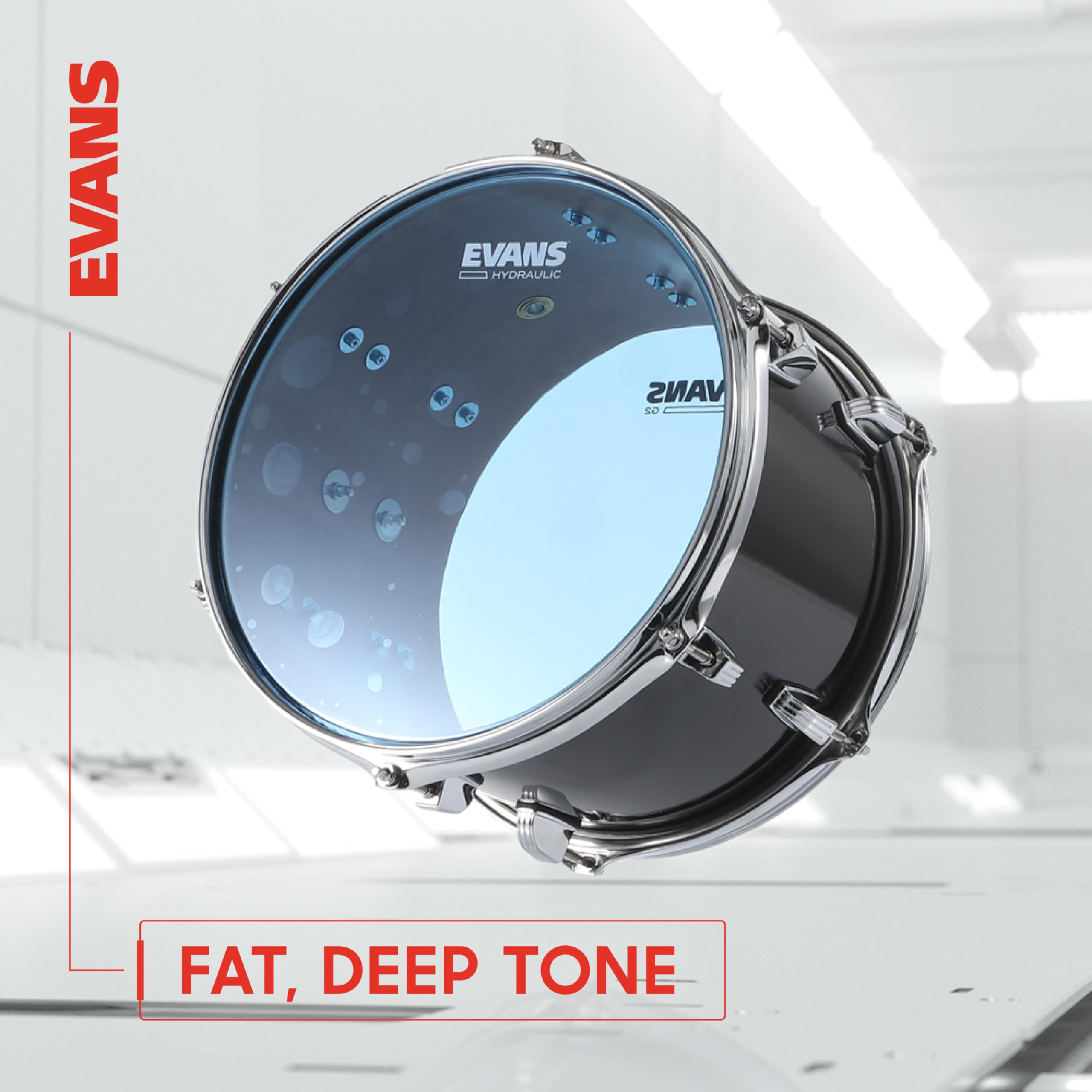 Evans Drum Heads - Black Chrome Tom Drumhead, 8 Inch