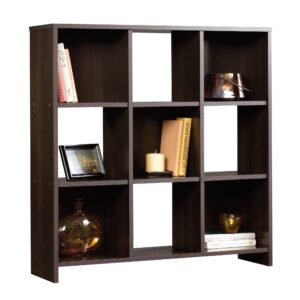 Sauder Beginnings Storage Organizer/Book Shelf, L: 35.28" x W: 9.53" x H: 35.91", Cinnamon Cherry finish