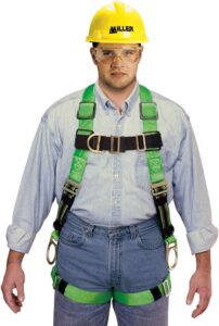 honeywell miller by honeywell p950fd-7/s/mgn duraflex python full-body harnesses with side d-ring, small/medium, green