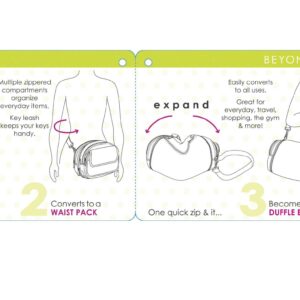 Beyond A Bag 7.5" Expand A Pack - Sesame Functional Multi-Use Travel