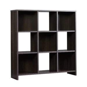 sauder beginnings storage organizer/book shelf, l: 35.28" x w: 9.53" x h: 35.91", cinnamon cherry finish