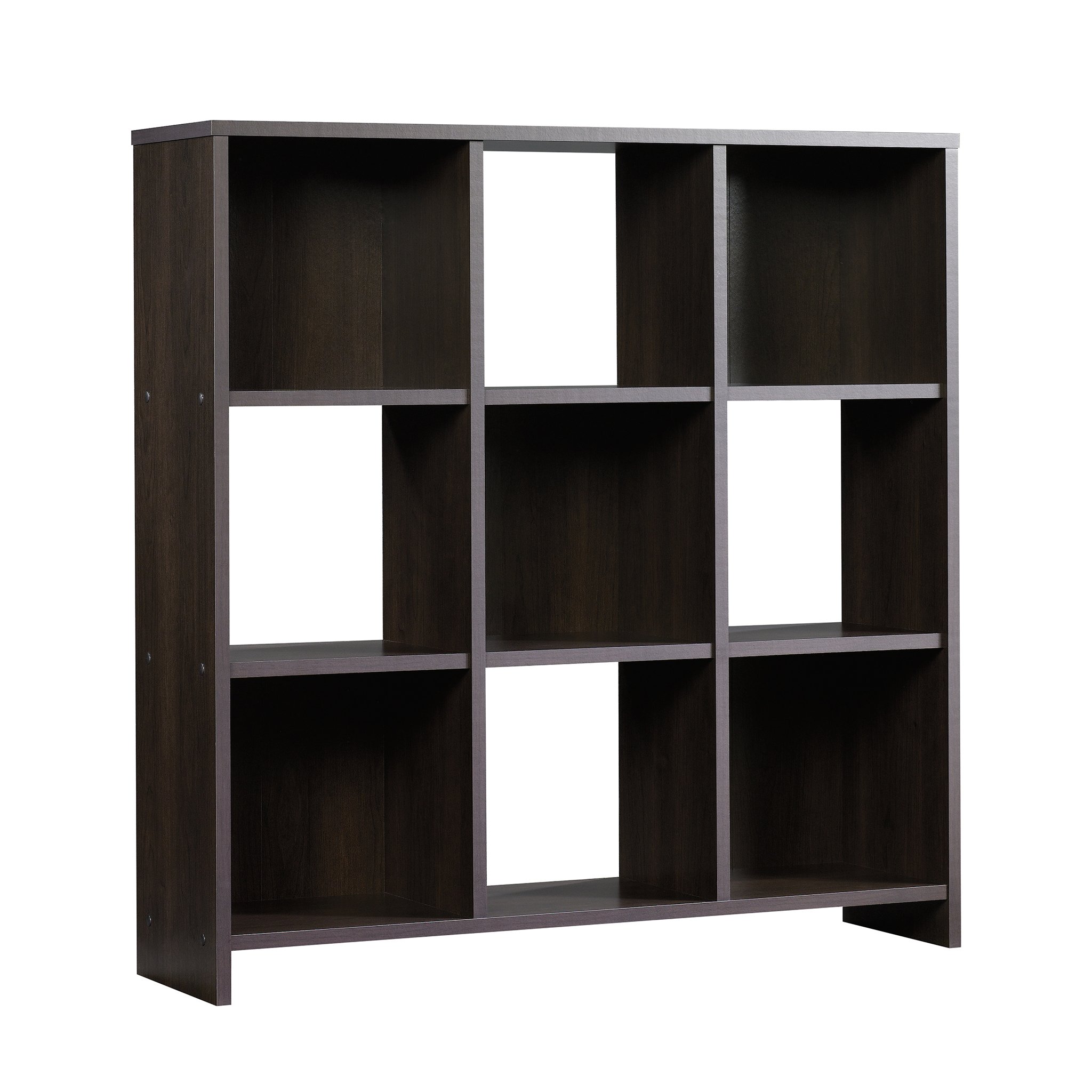 Sauder Beginnings Storage Organizer/Book Shelf, L: 35.28" x W: 9.53" x H: 35.91", Cinnamon Cherry finish