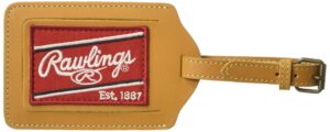 rawlings | heart of the hide luggage tag | tan | 4.5' x 2.5'