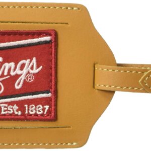 Rawlings | Heart of the Hide Luggage Tag | Tan | 4.5' x 2.5'