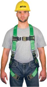 honeywell miller by honeywell p950fdqc/xxlgn duraflex python full-body ultra harnesses with front d-ring and comfort d-pad, xx-large, green