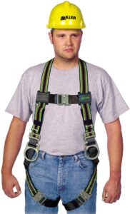 honeywell miller by honeywell e650qc-7/xxxlgn duraflex ultra stretchable 650 series full-body harness with quick-connect buckles, xxx-large, green