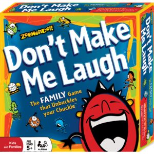 zobmondo!! don't make me laugh! the silly reinvented charades party game | hilarious for families and kids | multi-award winner