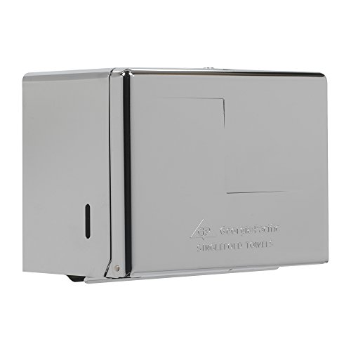 GEORGIA-PACIFIC Singlefold Paper Towel Dispenser by GP PRO (Georgia-Pacific), Chrome, 56720, 10.625" W x 6.000" D x 7.500" H