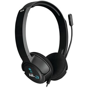 turtle beach ear force nla gaming headset - black - nintendo wii u