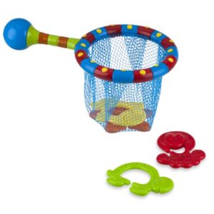 Nuby Splash n' Catch Bath Time Fishing Set, Includes Four Link Toys, 5"