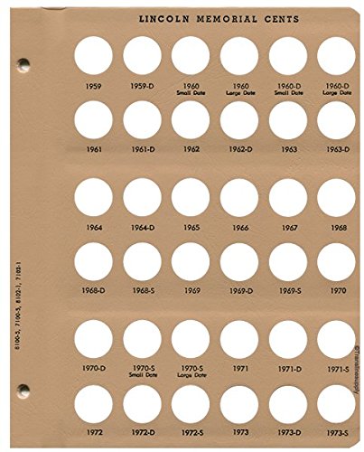 Dansco US Lincoln Memorial Cent Coin Album 1958 - 2009 #7102