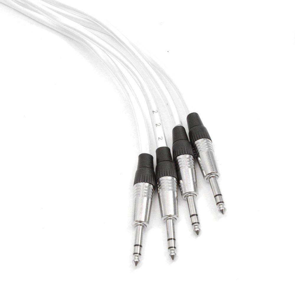 Seismic Audio - SAST-4-8-15 - 4 Channel 1/4" TRS Insert Snake Cable to 8 1/4" TS - 15 Feet