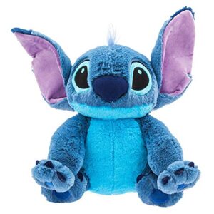 disney store stitch plush soft toy, 15”, lilo and stitch, cuddly alien soft toy with big floppy ears and fuzzy texture, suitable for all ages