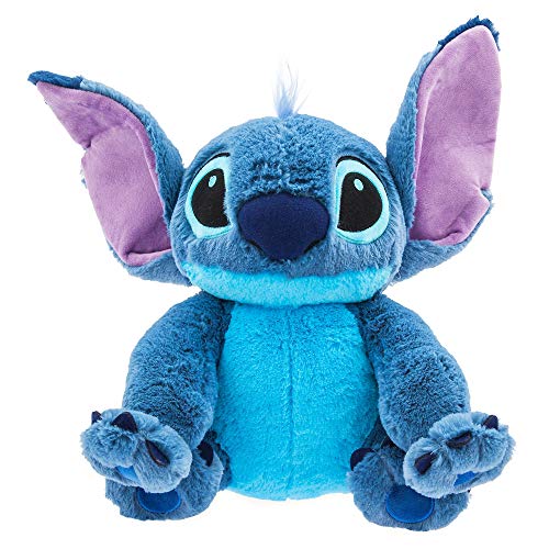 Disney Store Stitch Plush Soft Toy, 15”, Lilo and Stitch, Cuddly Alien Soft Toy with Big Floppy Ears and Fuzzy Texture, Suitable for All Ages