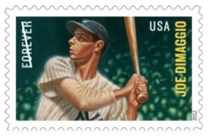 joe dimaggio u.s. forever sheet of 20 forever stamps scott 4697