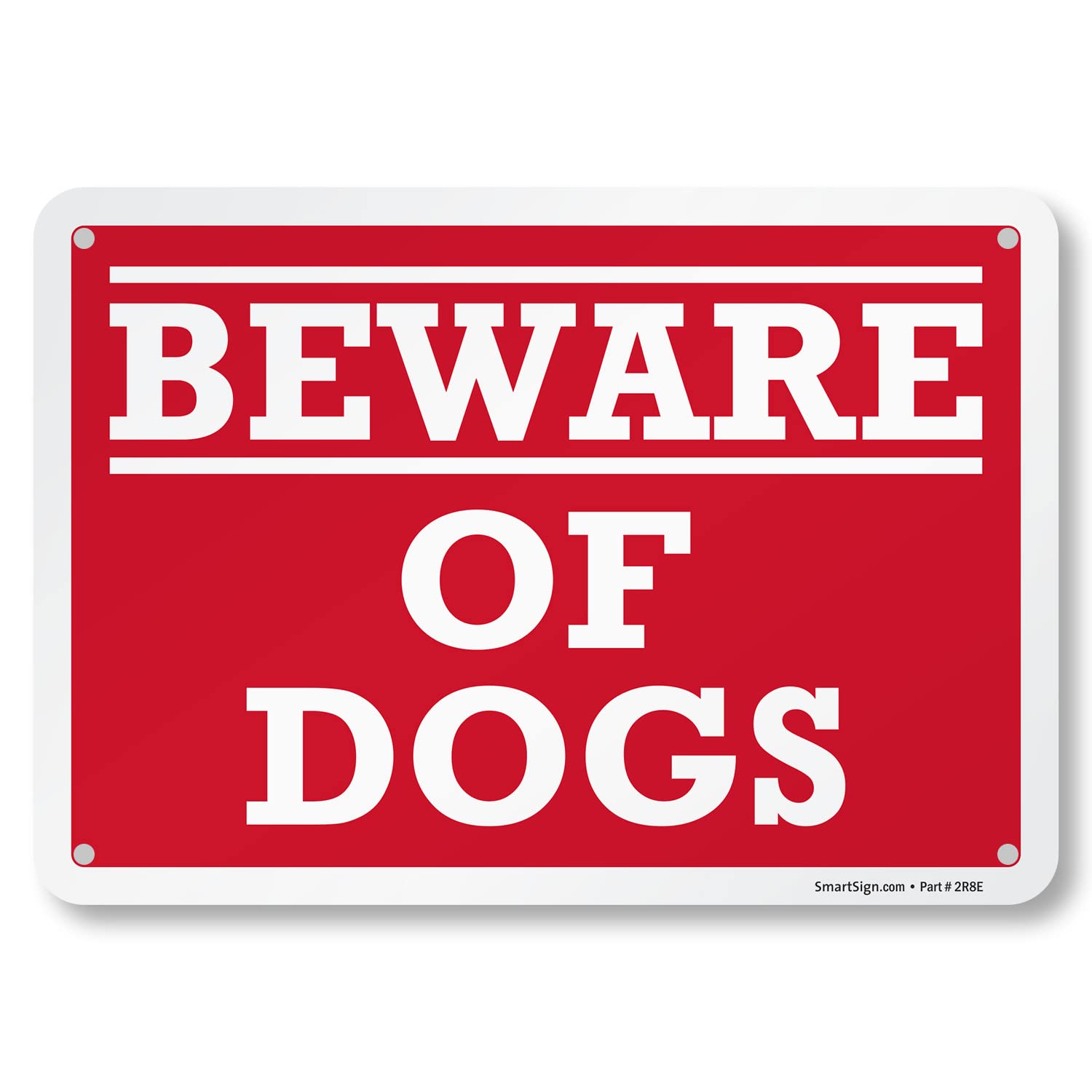 SmartSign "Beware of Dogs" Sign | 7" x 10" Aluminum