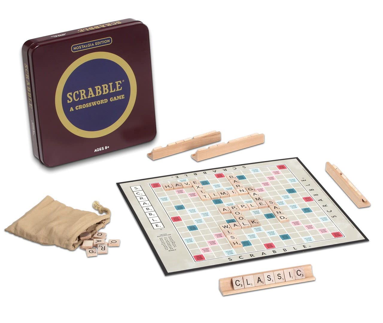 WS Game Company Scrabble Nostalgia Edition in Collectible Tin