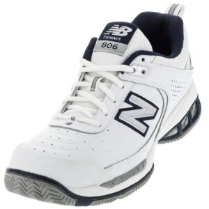 new balance men's mc806 tennis shoe,white,12 4e us