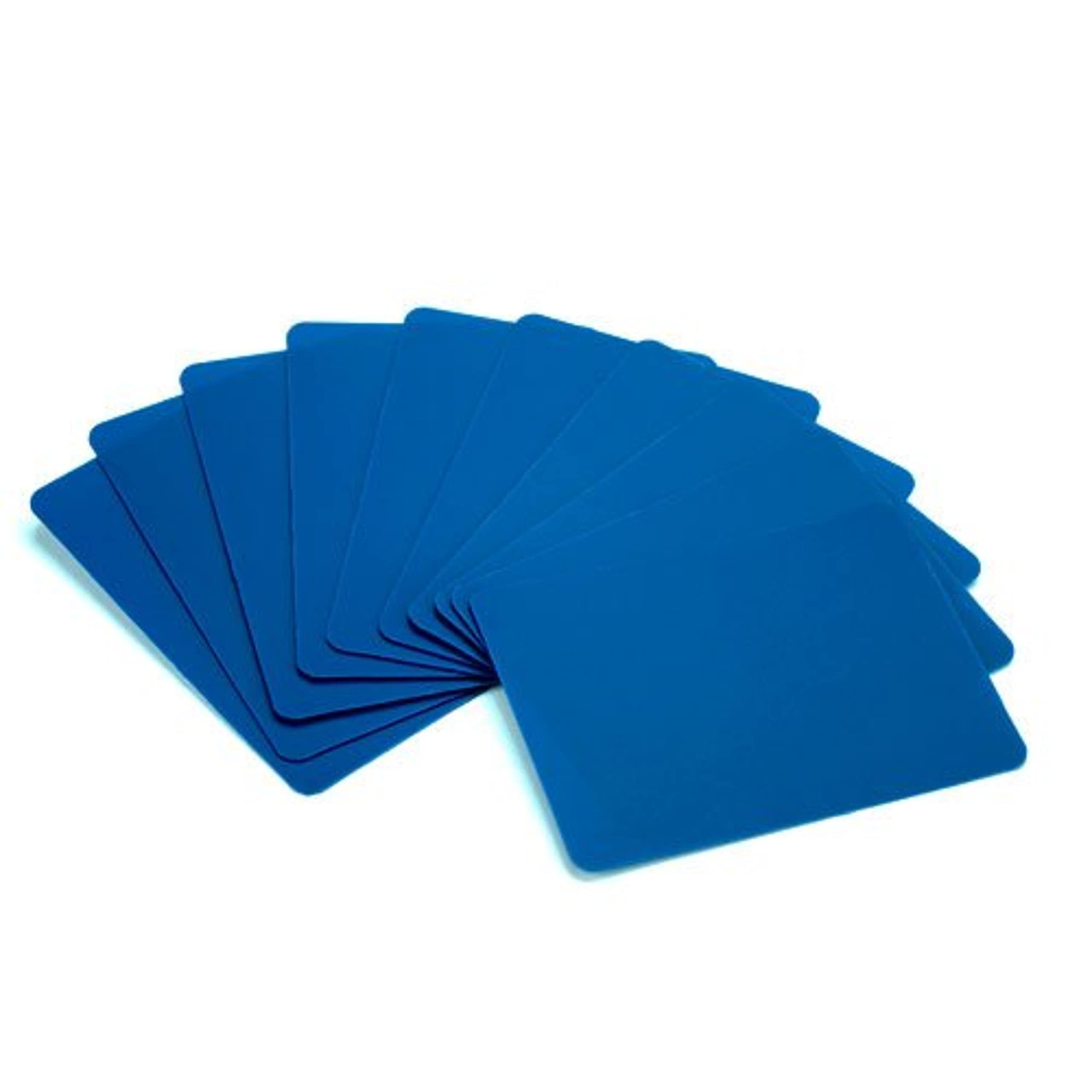 Brybelly Set of 10 Yellow Plastic Poker Size Cut Cards