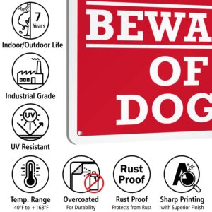 SmartSign "Beware of Dogs" Sign | 7" x 10" Aluminum