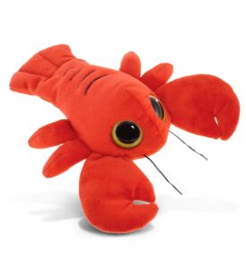 dollibu red lobster stuffed animal - super soft big eyes lobster plush, ocean stuffed animal plush toy for boys and girls, perfect red stuffed animal lobster gift for kids, teens, and adults -6 inches