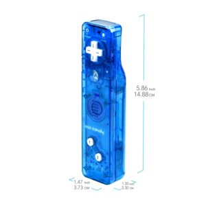 PDP PL-8560B Rock Candy Gesture Controller for Wii/Wii U, Blueberry Boom