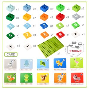 Early Math Activity Set Numberblocks Learning & Education Toys for Toddlers, Sorting & Stacking Toys Preschool Building Blocks Set with Counting Blocks, Number Cards & Base