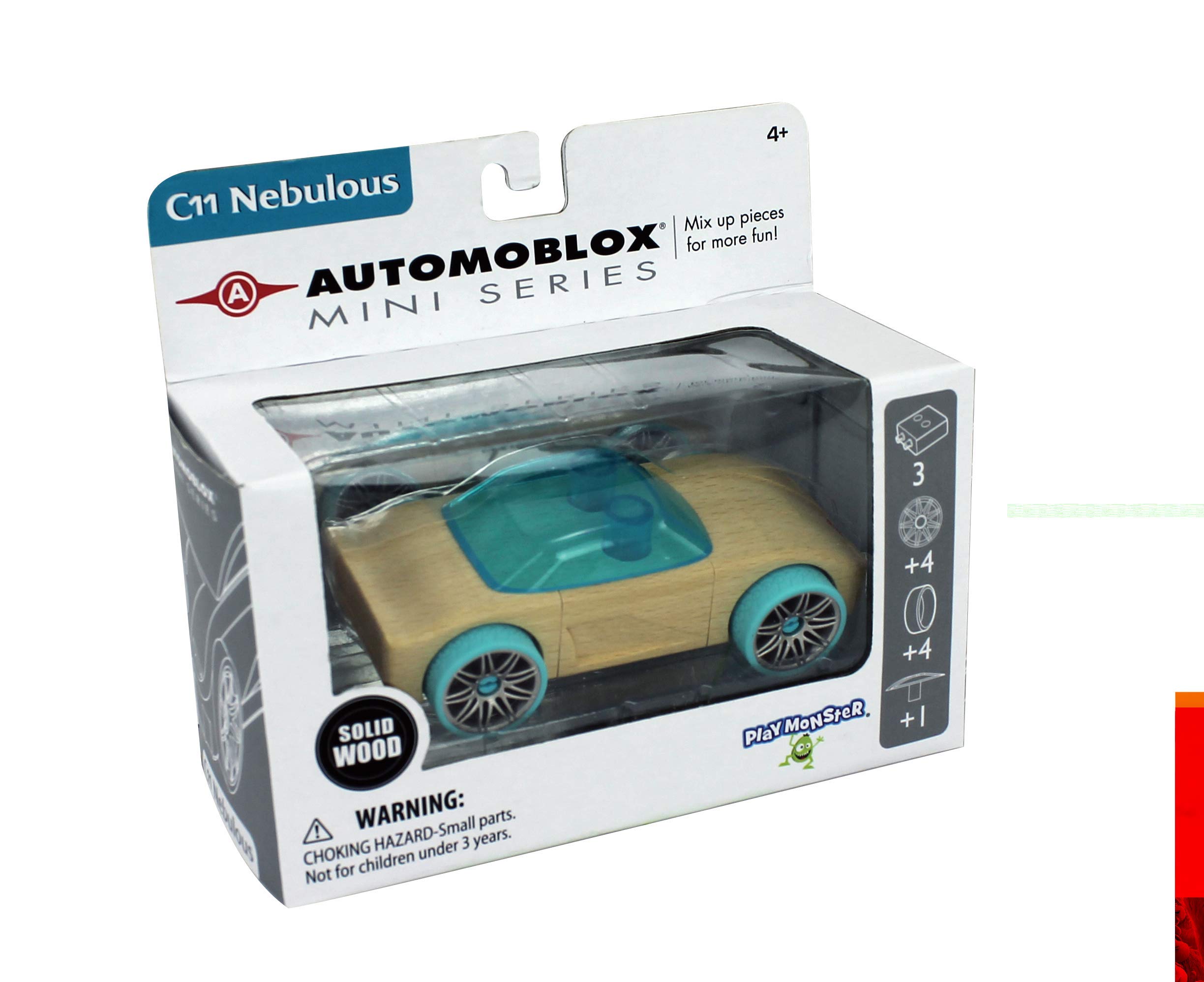 Automoblox Mini C11 Nebulous Aqua Blue, 4.75" x 1.75"