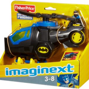 Fisher-Price Imaginext DC Super Friends Batman Toy Batcopter Helicopter & Figure Set for Preschool Pretend Play Kids Ages 3+ Years