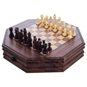 hey! play! octagonal chess and checkers set (12-120801)