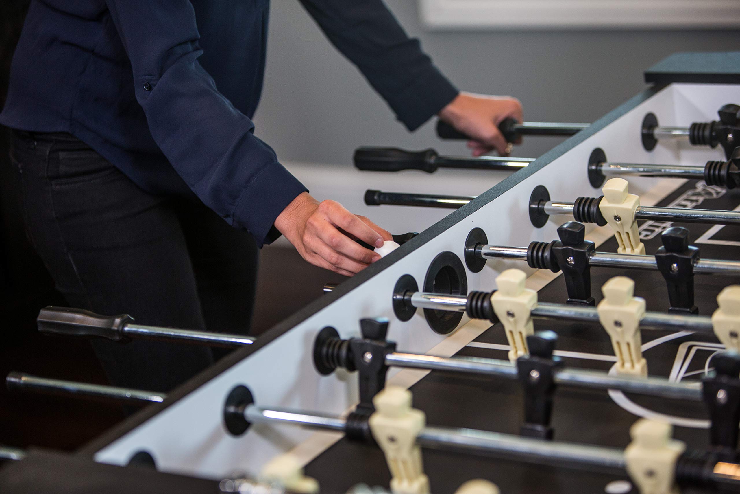 Atomic Pro Force 56" Foosball Table with Internal Ball Return and Ball Entry, Leg Levelers, and Heavy-Duty Legs