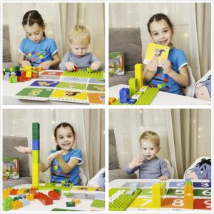 Early Math Activity Set Numberblocks Learning & Education Toys for Toddlers, Sorting & Stacking Toys Preschool Building Blocks Set with Counting Blocks, Number Cards & Base