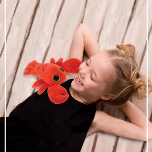 DolliBu Red Lobster Stuffed Animal - Super Soft Big Eyes Lobster Plush, Ocean Stuffed Animal Plush Toy for Boys and Girls, Perfect Red Stuffed Animal Lobster Gift for Kids, Teens, and Adults -6 Inches