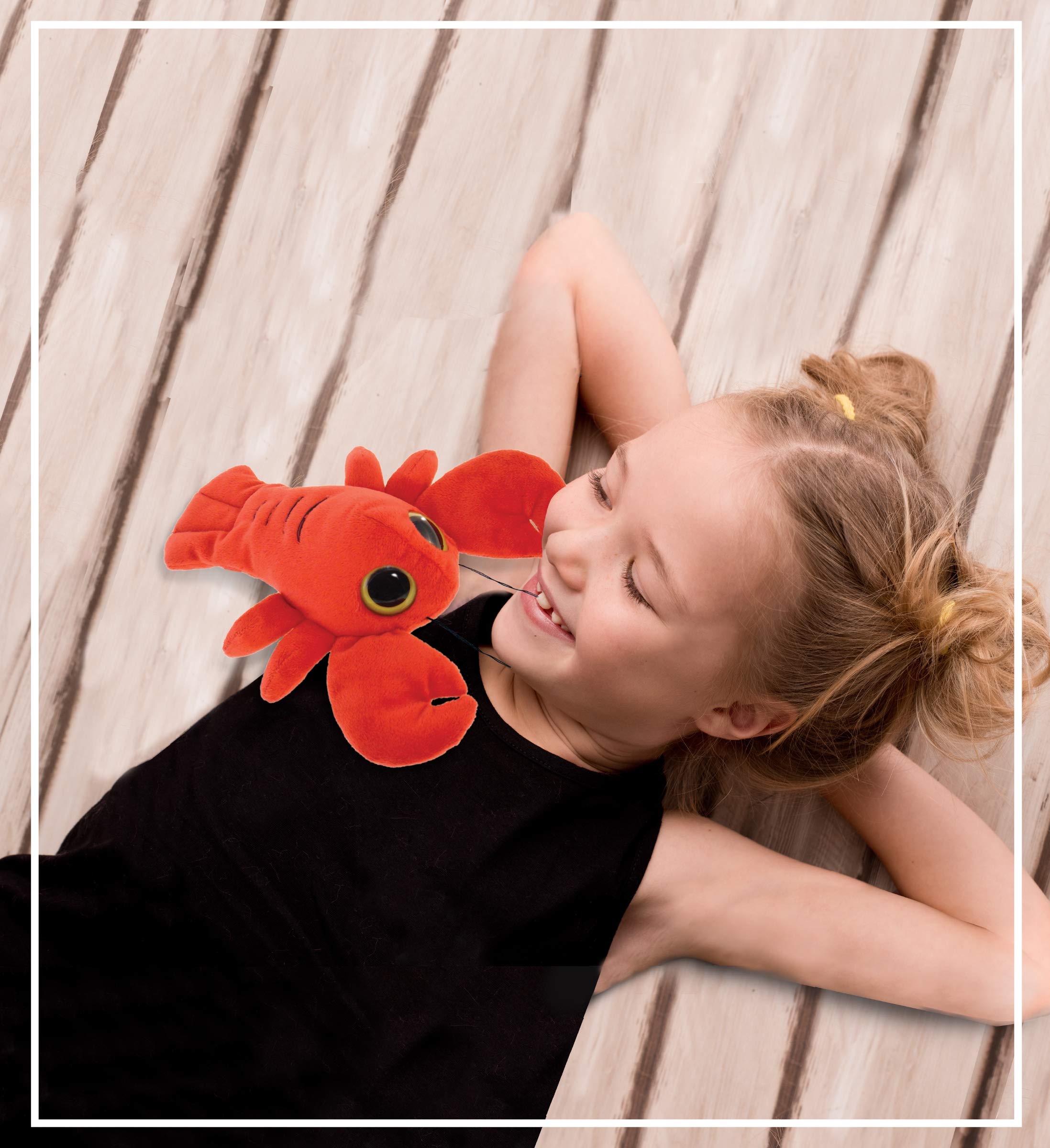 DolliBu Red Lobster Stuffed Animal - Super Soft Big Eyes Lobster Plush, Ocean Stuffed Animal Plush Toy for Boys and Girls, Perfect Red Stuffed Animal Lobster Gift for Kids, Teens, and Adults -6 Inches