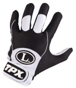 louisville slugger freestyle 1.0 bat glove (white/black, medium)