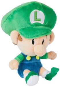 little buddy 1248 super mario all star collection 6" baby luigi plush