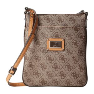 GUESS Women's Scandal Mini Crossbody Brown Crossbody Bag