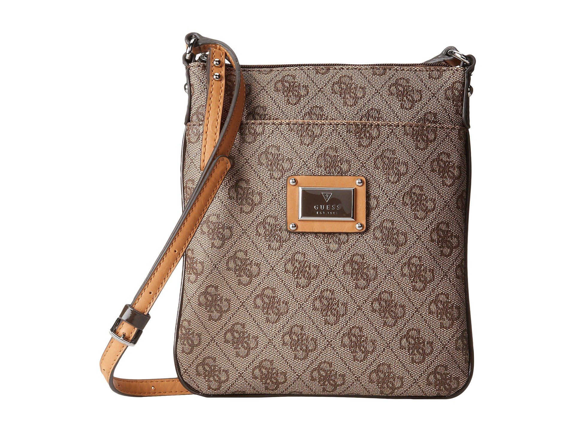 GUESS Women's Scandal Mini Crossbody Brown Crossbody Bag