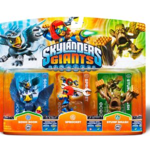 Activision Skylanders Giants 3 Pack Sonic Boom Sprocket Stump Smash