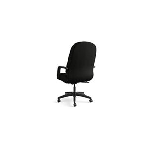 HON 2091SR11T 2090 Pillow-Soft Series Executive Leather High-Back Swivel/Tilt Chair, Black